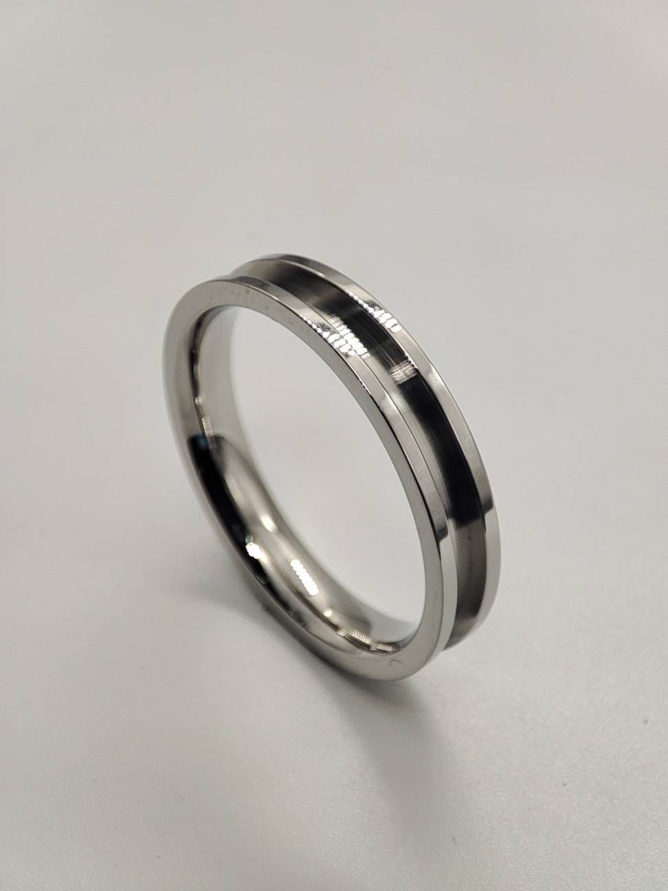 Stainless Steel Channel Ring Blank - 4/2 | Bentwood Ring Supplies